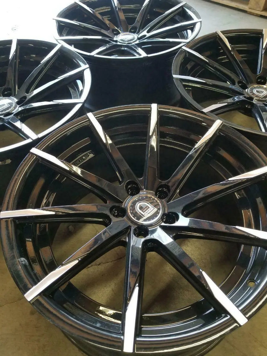 22" Inch Lexani CSS-15 Black With Machined Tip Wheels 22x10 Rims With – DUBSandTIRES-Pines