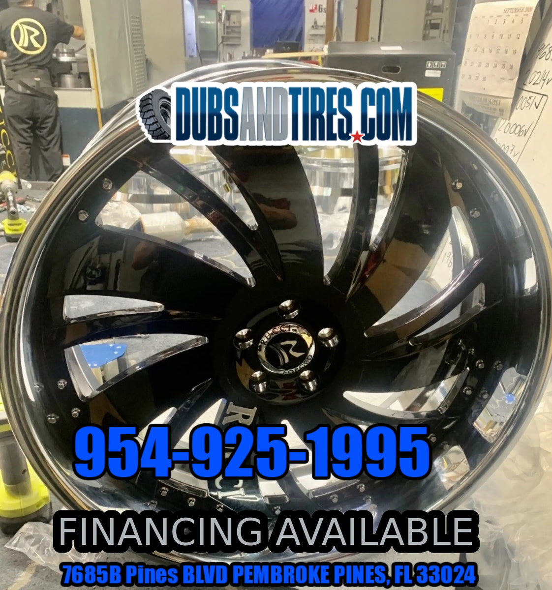 24" Rucci Paper Wheels Black Chrome Lip RIMS Staggered 24x9.5(Front ...