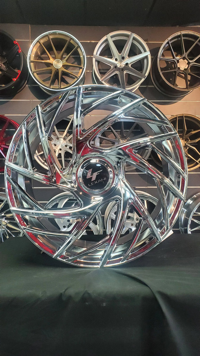 26" Inch Lexani Mugello Chrome Wheels 26x10 Rims Chevy Tahoe BP: 6x139 ...