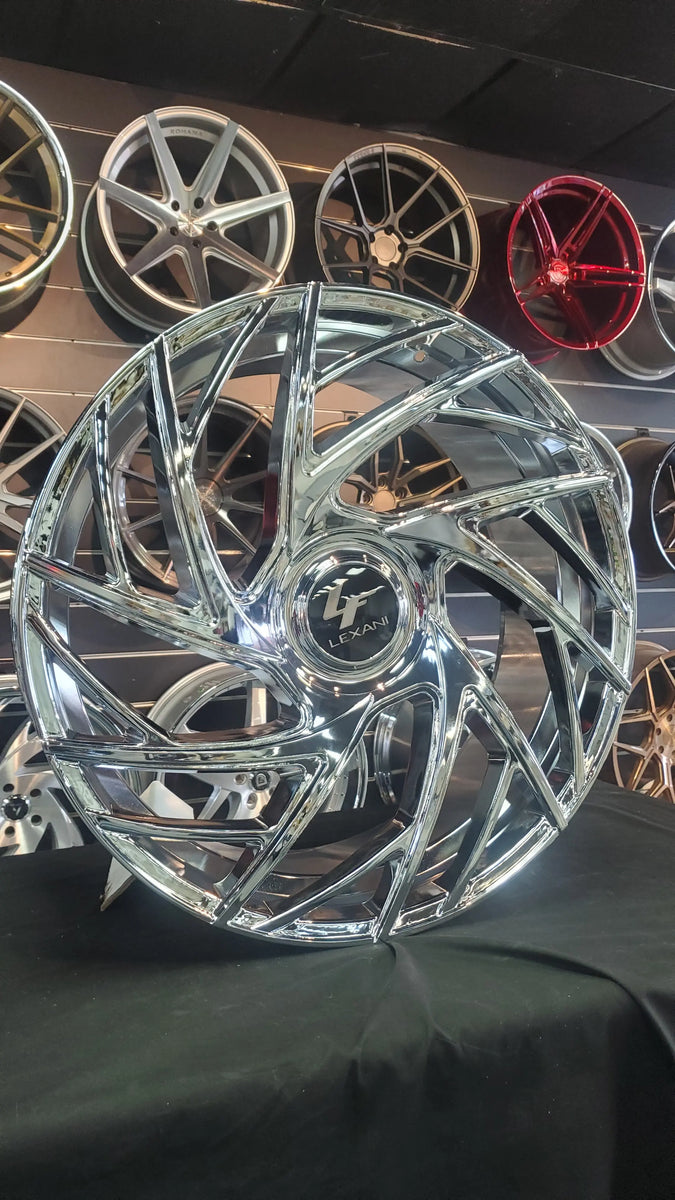 26" Inch Lexani Mugello Chrome Wheels 26x10 Rims Chevy Tahoe BP: 6x139 ...