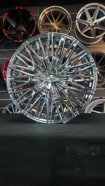 22 INCH 22x8.5 Azara AZA 522 Nano RIMS AND TIRES PACKAGE NEW WHEELS Ca ...