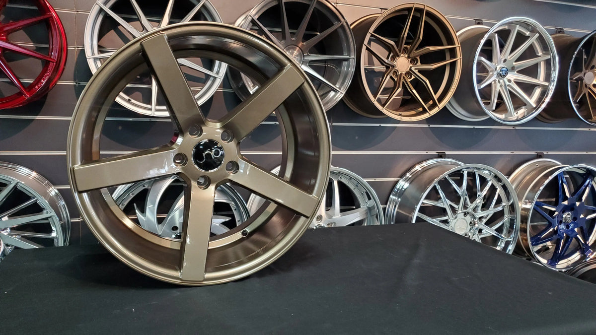 19" Inch JNC 026 bronze Wheels 19x8.5, 19x9.5 staggered Rims BP: 5x114 ...