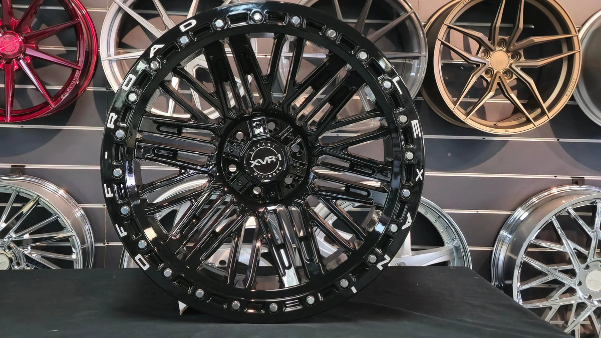 22" Inch Lexani Kobra Wheels 22x12, Gloss Black Rims BP:5x120 Dodge Ra ...