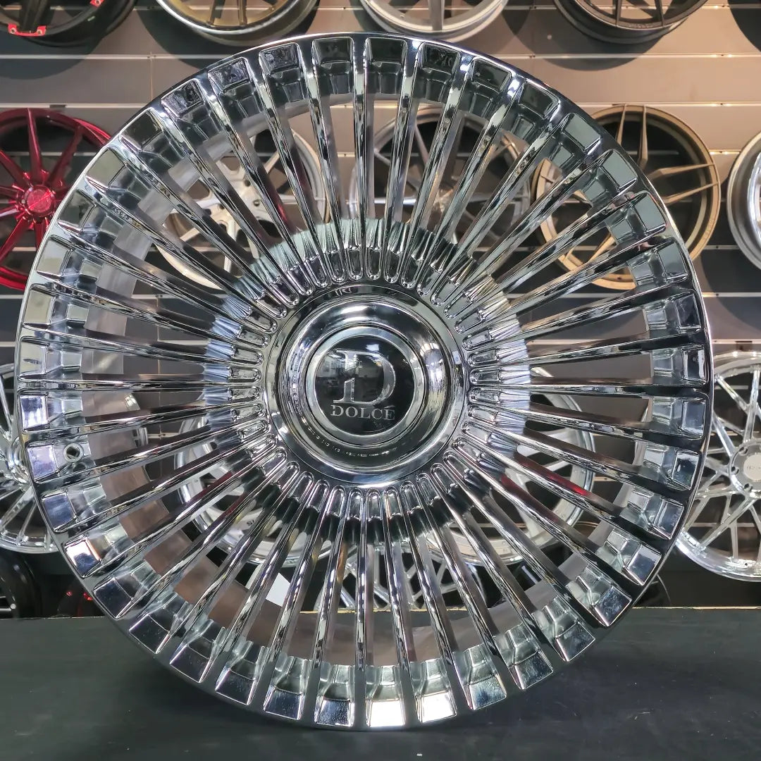 22" Inch Dolce Trento Wheels 22x9, Chrome Rims BP:5x112 Chysler 300 ...