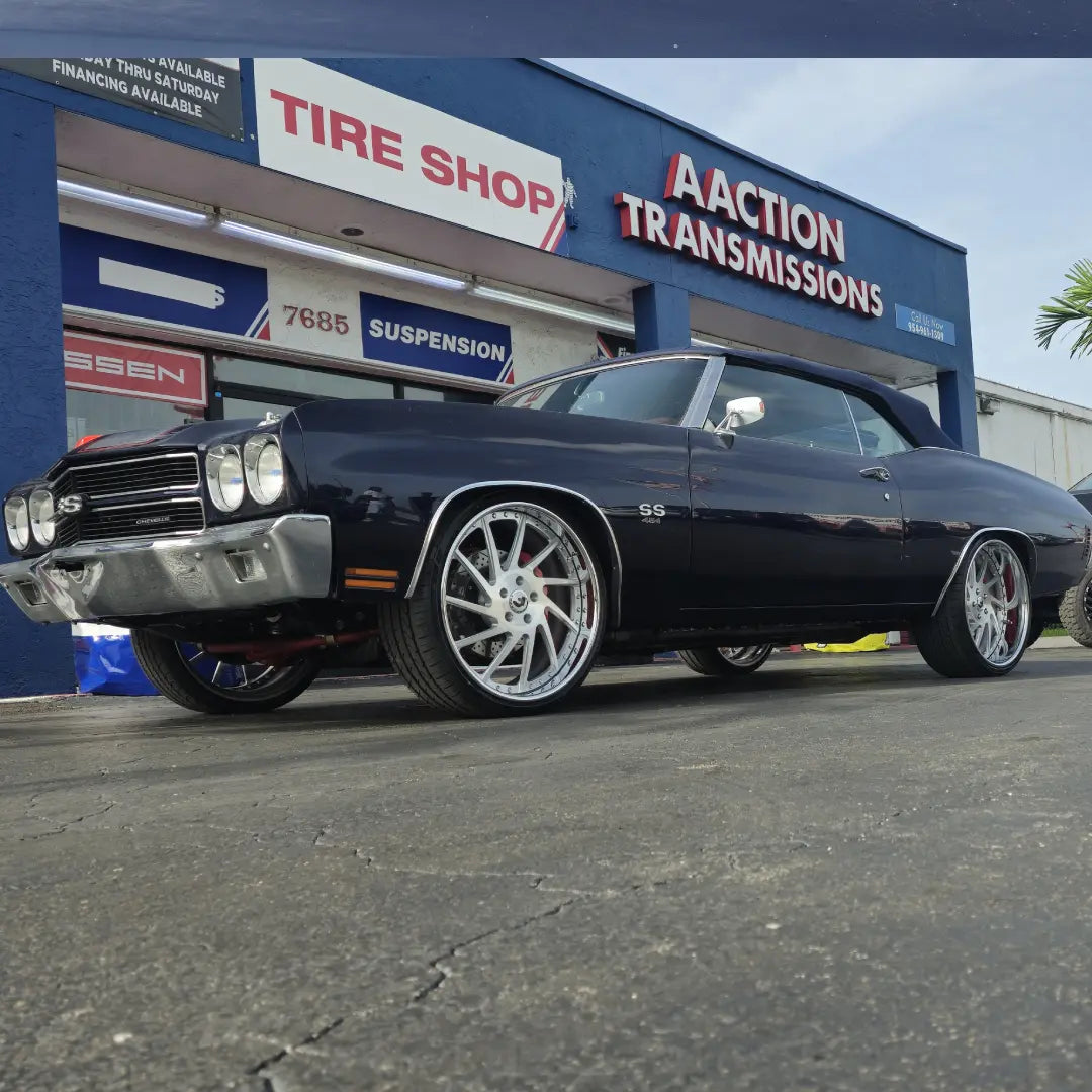 22" Inch Forgiato Direzione Brushed Silver Chrome Wheels 22x10.5 22x9 ...