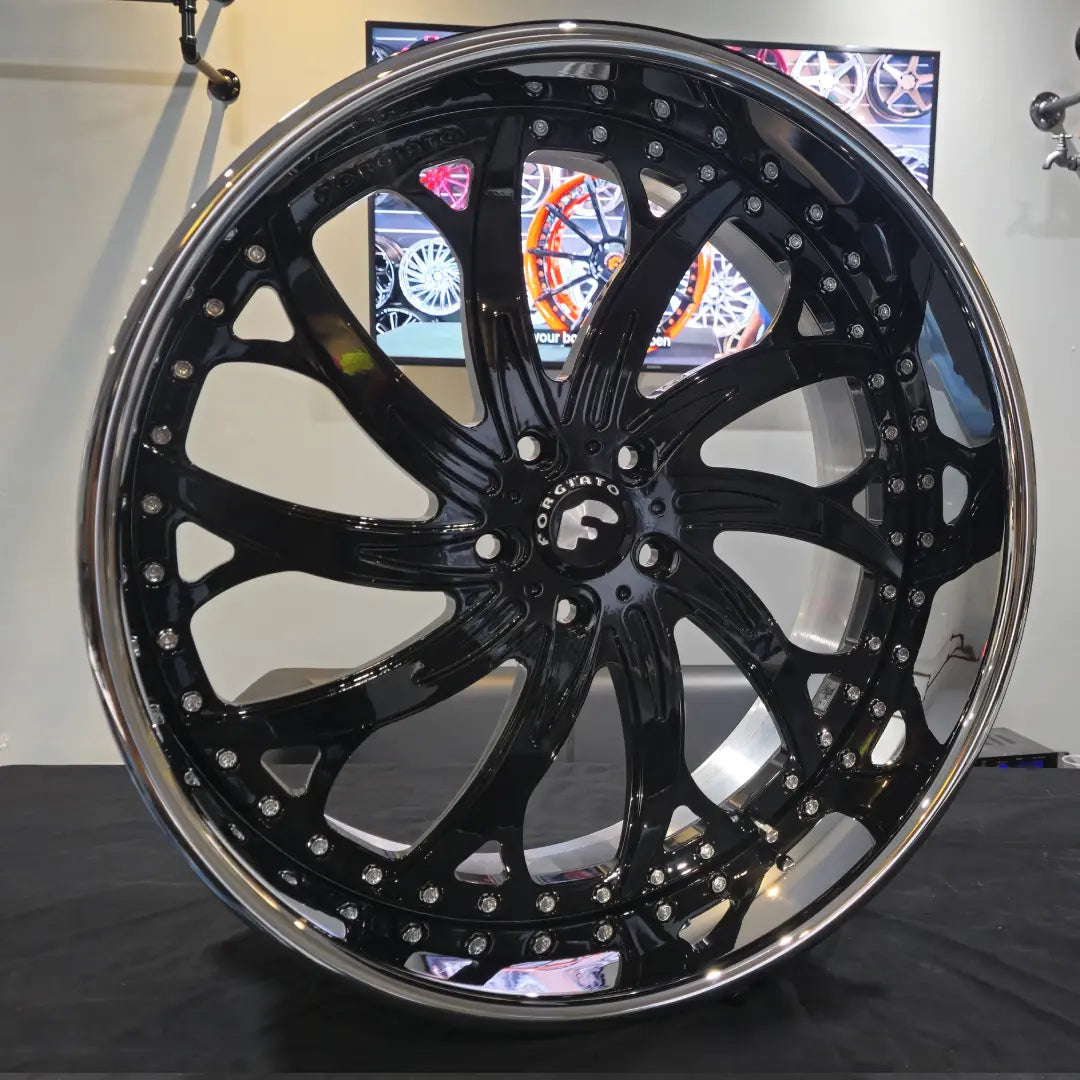 22" Forgiato C2C Gloss Black Lip Wheels RIMS 22x9, 22x10.5 Wheels ...