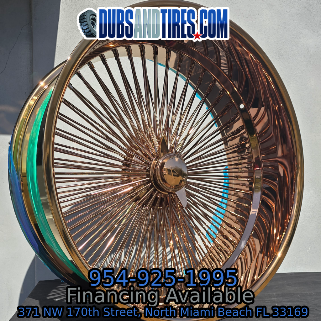 20 Inch Luxor 150 Spoke Chrome Wire Wheels Chrome Rims 20x8.5 ...