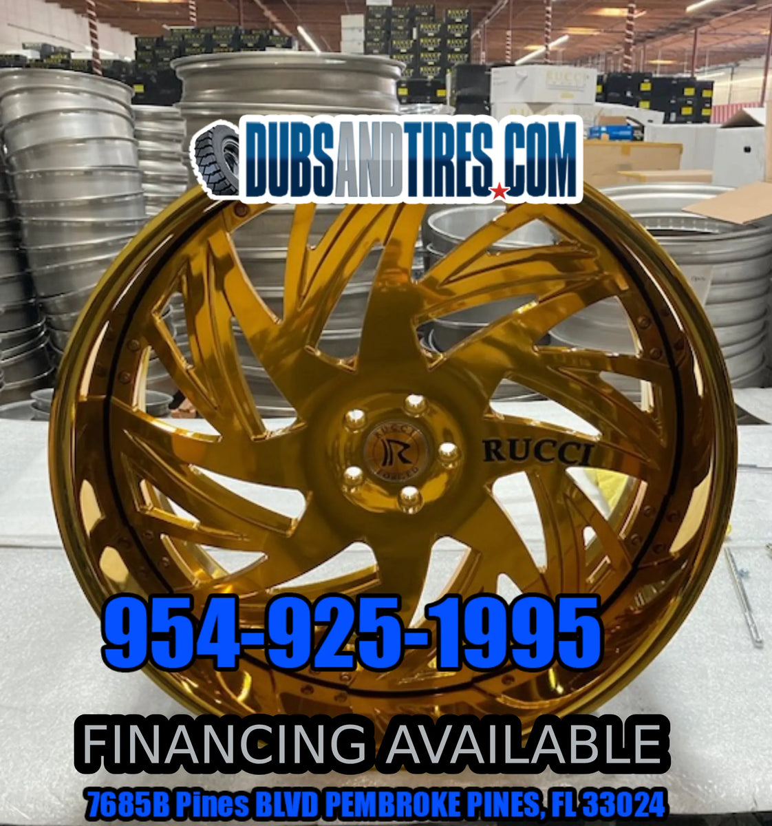 24" Rucci CJ ON 32S Wheels Gold Lip RIMS Staggered 24x10(Front) 24x11 ...