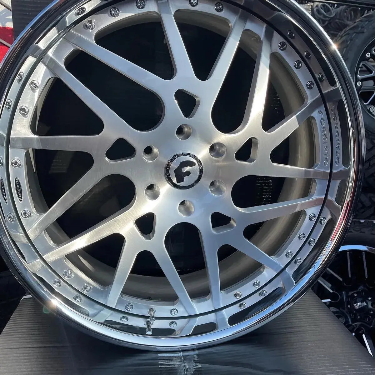 26" FORGIATO MAGLIA TWIST CHROME WHEELS STAGGERED 26X9, 26X10 RIMS 5X5 ...