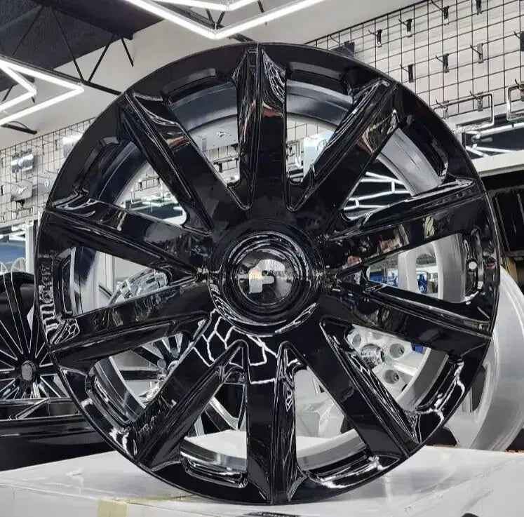 28" FORGIATO Flow 004 RIMS 28x10 Gloss Black WHEELS 6x139.7 2021 ESCAL ...