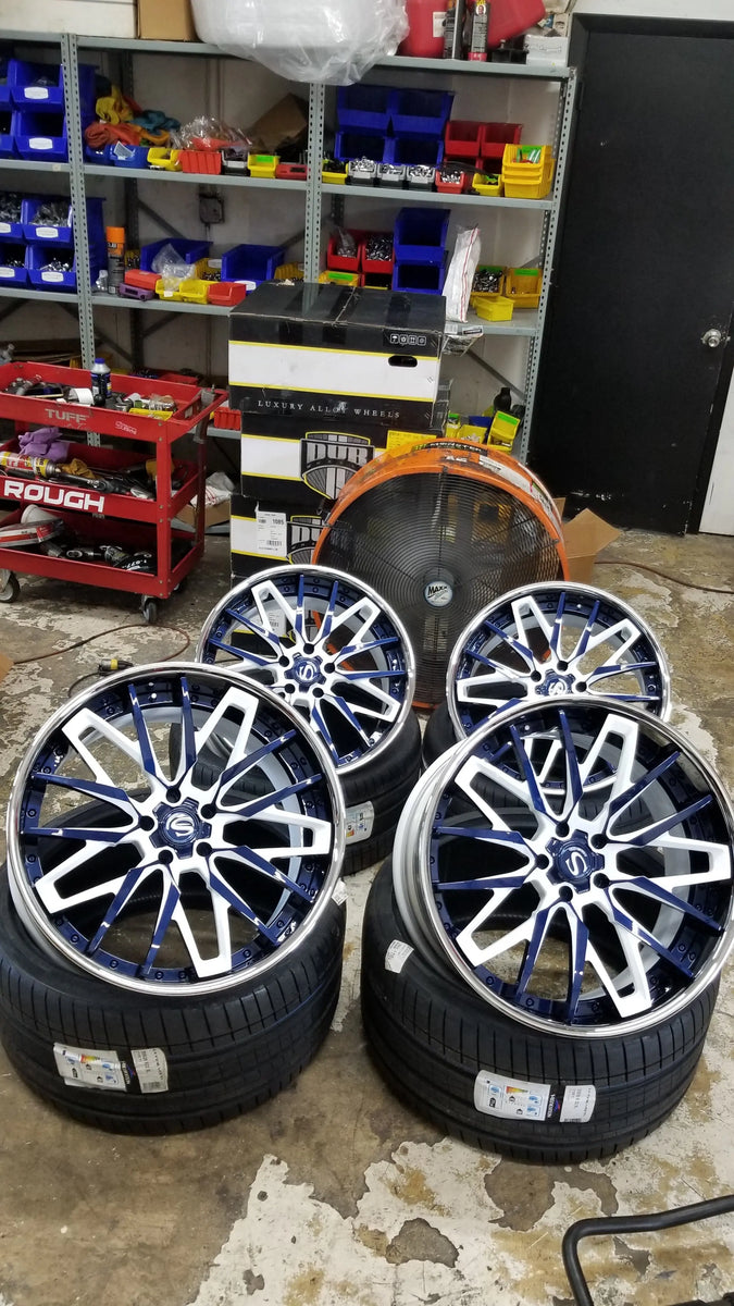 22 INCH 22X12 RIMS Savini SV83 WHEELS BP: 5X120 TIRES: 335/25ZR22 2016 ...