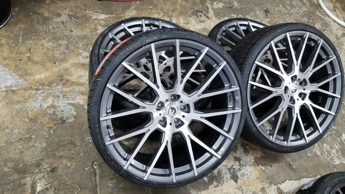 24 INCH 24x9 AND 24x10 Forgiato Flow RIMS AND TIRES PACKAGE NEW WHEELS ...