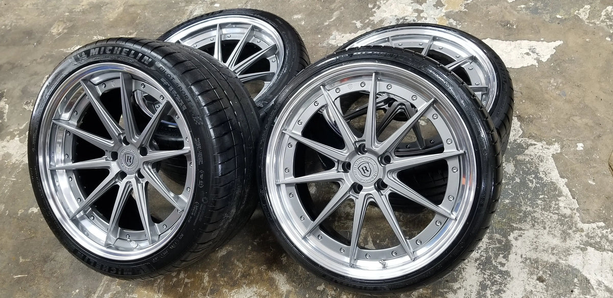 20 Inch 20x11 Rohana Rims RFG-10 Wheels BP:5x112 Tires: 245/30ZR20 201 ...