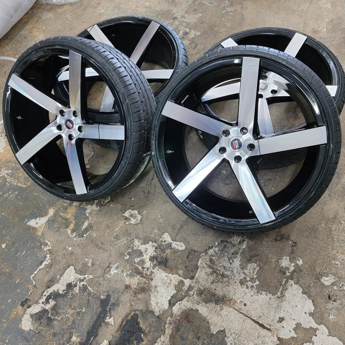 22 Inch 22x9 & 22x10.5 Spec-1 SPM80 BP:5x114.3 RIMS AND TIRES PACKAGE ...
