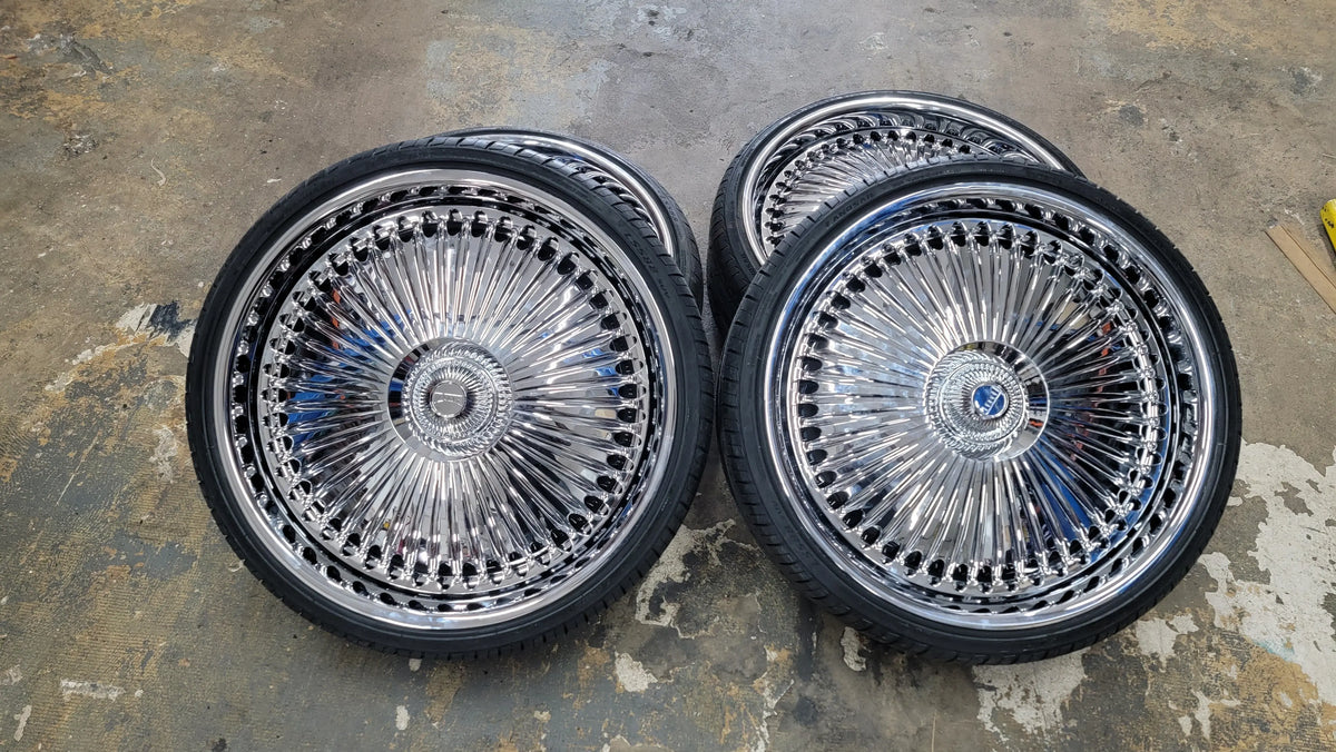 24 Inch 24x9 Dub Rims BP: 5x114.3 Bellagio Wheels Tires: 245/30ZR24 20 ...