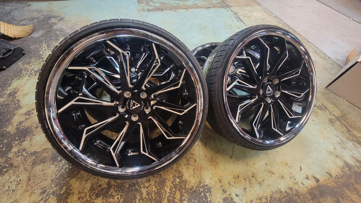 22 INCH AZAD AZ1101 RIMS AND TIRES PACKAGE NEW WHEELS Lexus, AND MORE ...