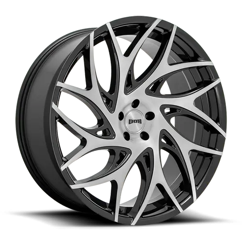 26 inch Dub 26x10 Goat S260 Black Machine Brush BP 6x139.7 Tires: 305 ...