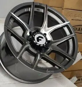22" FORGIATO F265 Gunmetal RIMS 22x12 Wheels OFF ROAD WHEELS 8X165 RAM ...