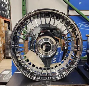 22" FORGIATO LUCE Chrome Wheels Staggered RIMS 22x9(Front) 22x10.5(Rea ...