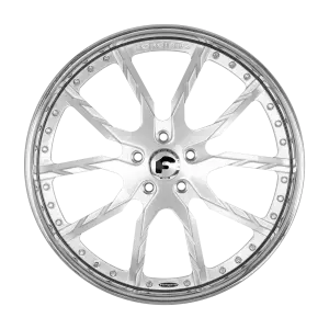 24" Inch Forgiato Formato B Rims Staggered wheels Brushed Face Chrome ...