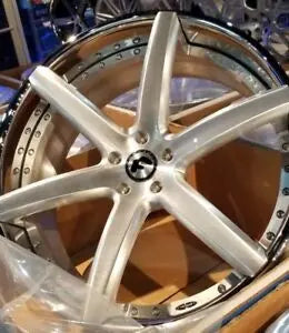 24" FORGIATO F2.20 RIMS 24x10 Brushed Chrome WHEELS 5x120 RANGE ROVER ...