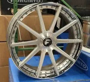 26" FORGIATO S2.06 ECL RIMS Brushed Chrome 26x10 WHEELS (BIG CAP) WHEE ...