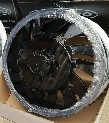 26" FORGIATO CANALE RIMS Gloss Black 26x8.25 WHEELS DODGE RAM 3500 AND ...