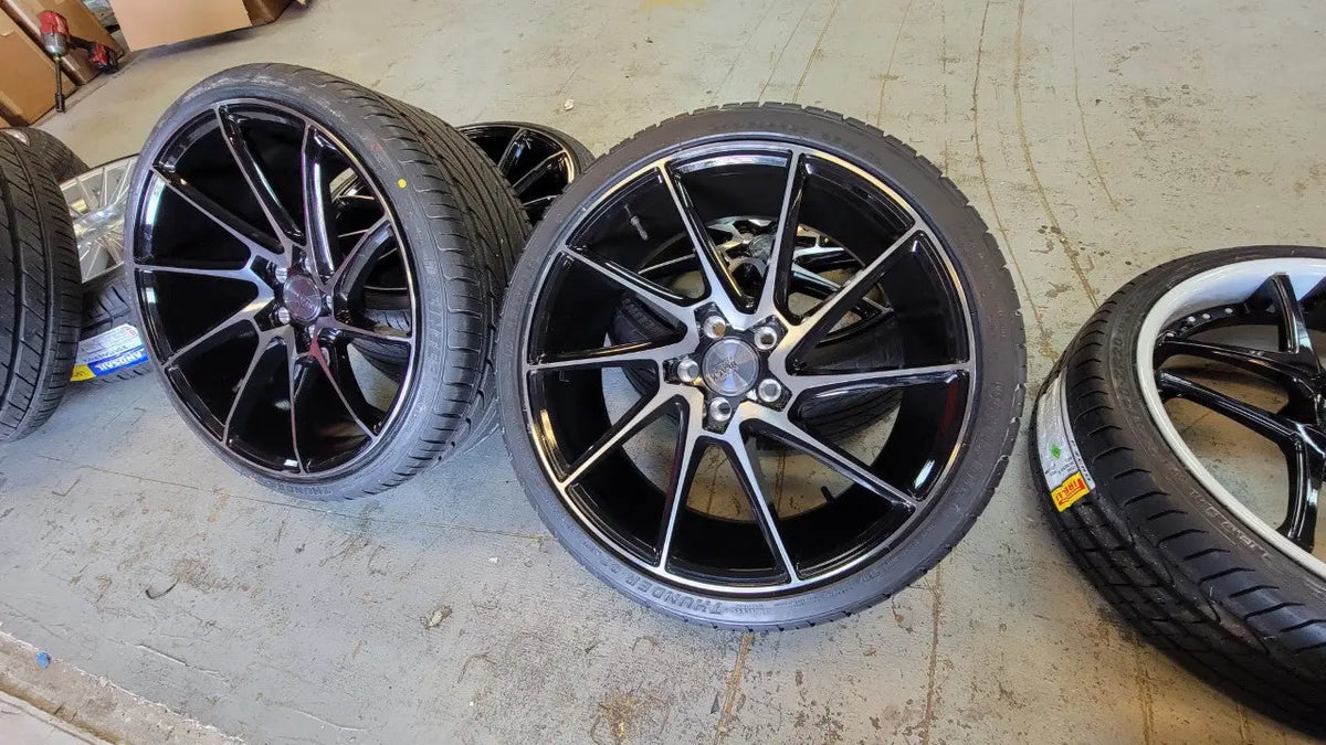 20 INCH 20x8.5 and 20x10 Savini BM15 RIMS AND TIRES PACKAGE NEW WHEELS ...